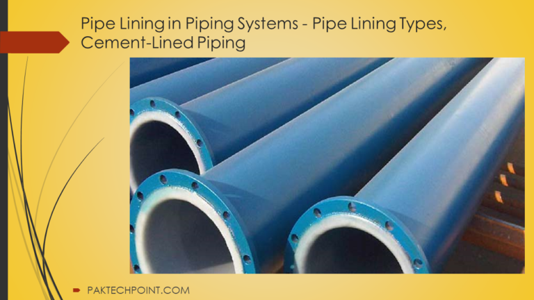 Pipe Lining in Piping Systems – Pipe Lining Types, Cement-Lined Piping ...